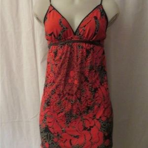 Rozae Nichols | Tops | Rozae Nichols Cami Red Black Top S | Poshmark